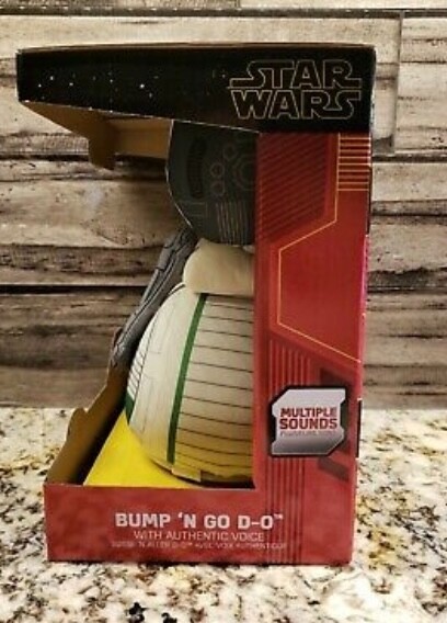 Licensed Star Wars Bump 'N Go D-O Sound Activated Action Plush 9 Inch w ...