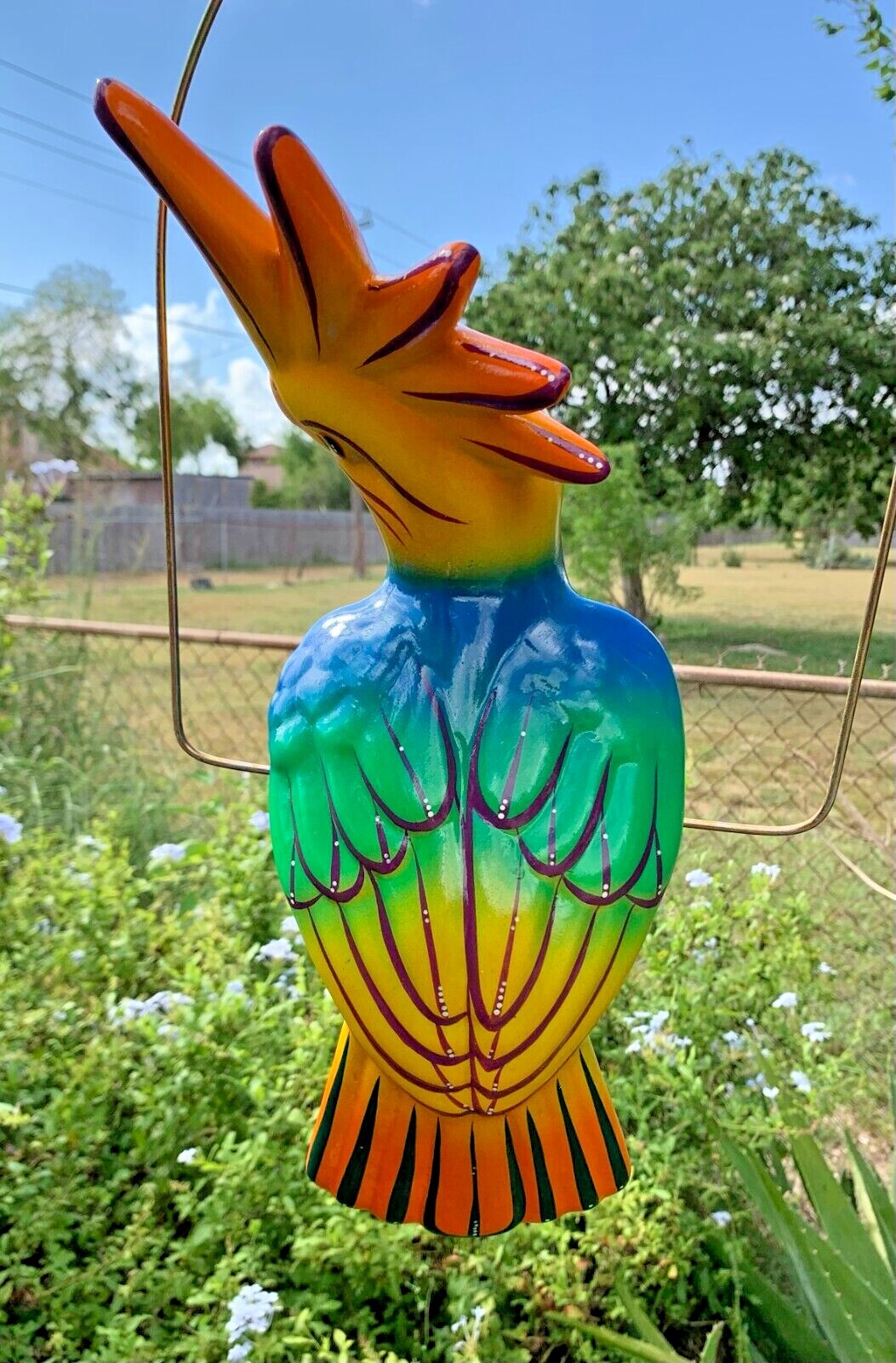 XLg Talavera Cockatoo Parrot Bird Animal Ceramic Mexican Pottery ...