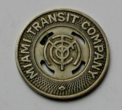 Miami (Dade County, FL) Transit Company MTC Transit Fare Token - same ...