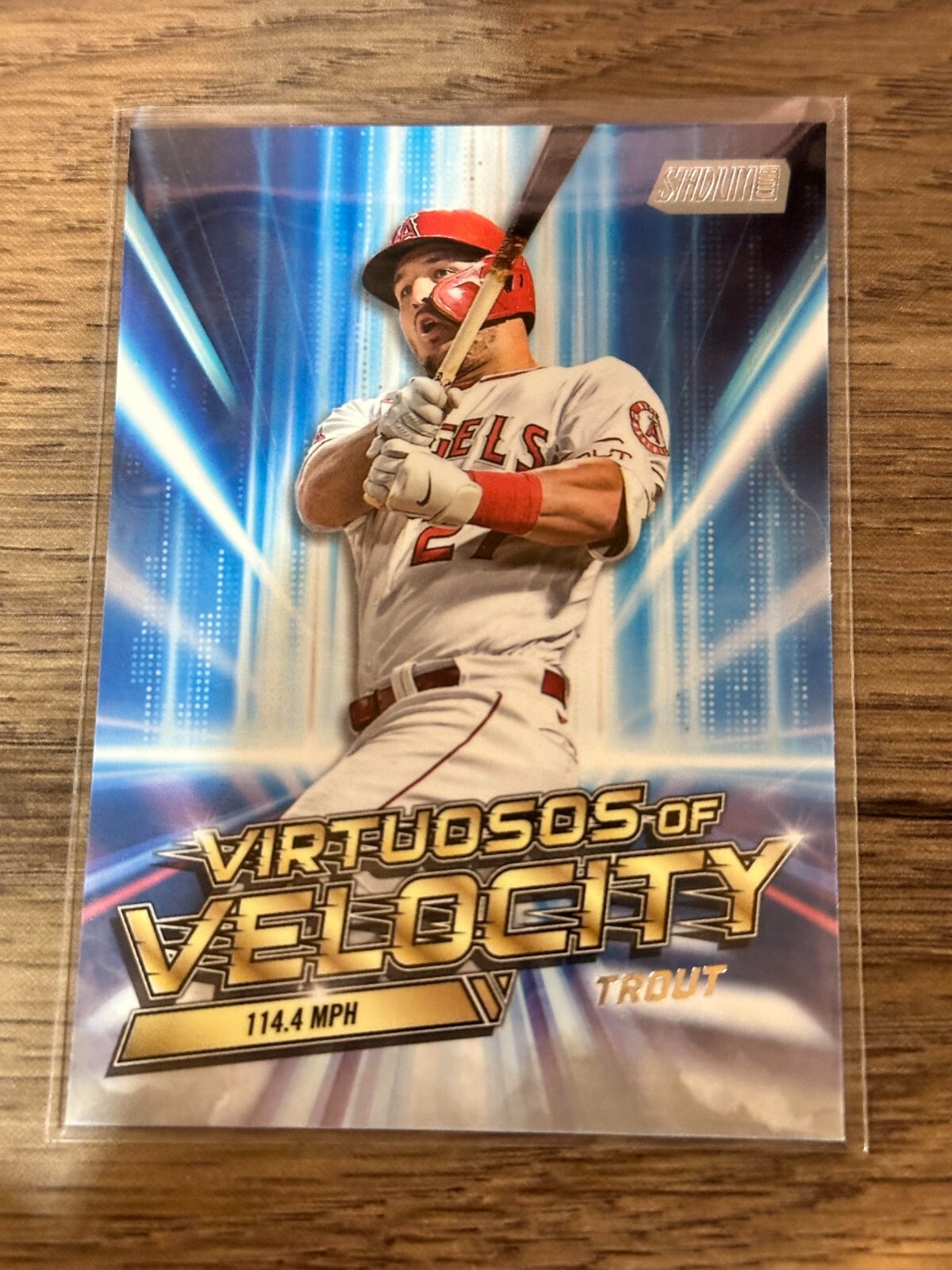 2023 Topps Stadium Club Virtuosos of Velocity VV-1 Mike Trout - Los ...