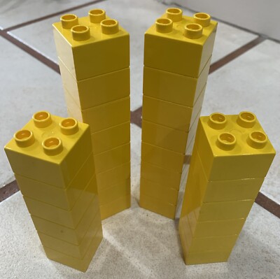 Lego Duplo 2X2 Classic YELLOW Brick Block | Lot of 28 | #3437 | eBay