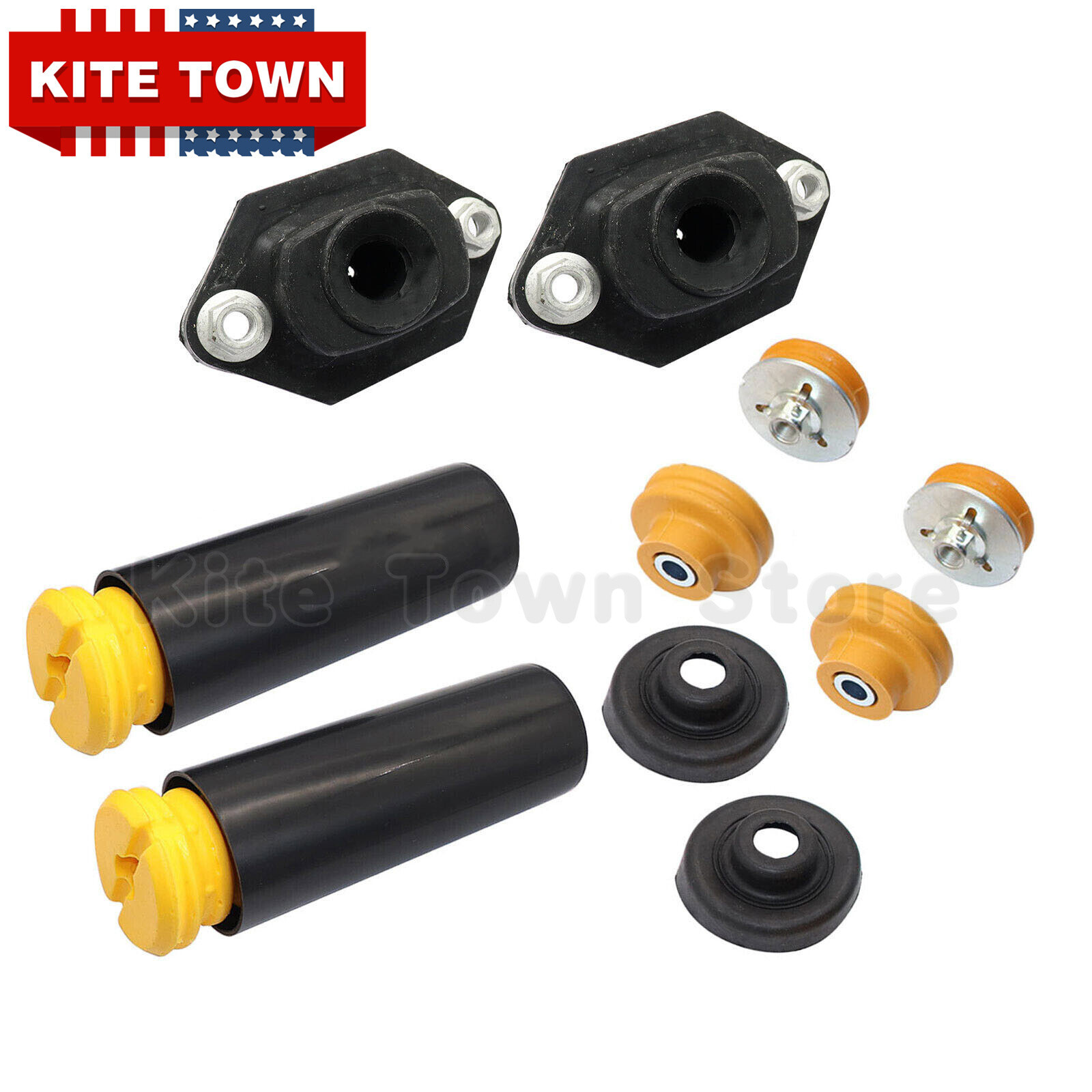 Rear Shock Mounts Bump Stops Dust Boots Set for BMW E92 E90 328i 335i ...