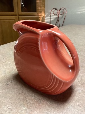 FIESTA LARGE DISK PITCHER rare red FIESTAWARE 7.25" 67 OZ authentic | eBay