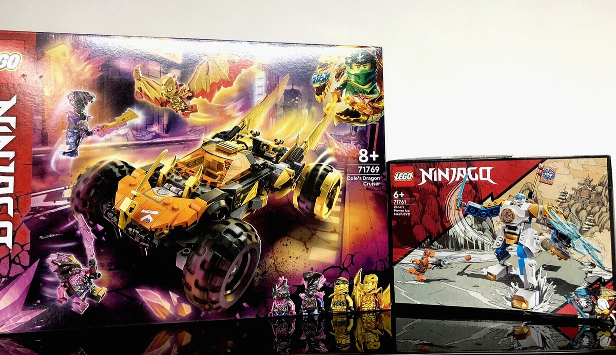 Lego Ninjago 71769 & 71761 - Cole's Dragon Cruiser 384 Pcs Lego Ninjago 71769 & 71761 - Cole's Dragon Cruiser 384 Pcs