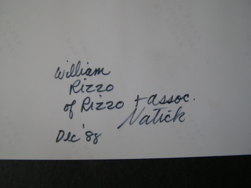 Glossy Press Photo 1988 William Rizzo of Rizzo & Assoc in Natick | eBay