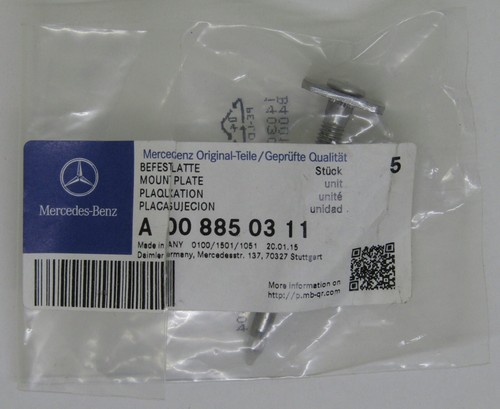 New Genuine Mercedes Benz OEM Mounting Plate Part No. A 000 885 03 11 ...