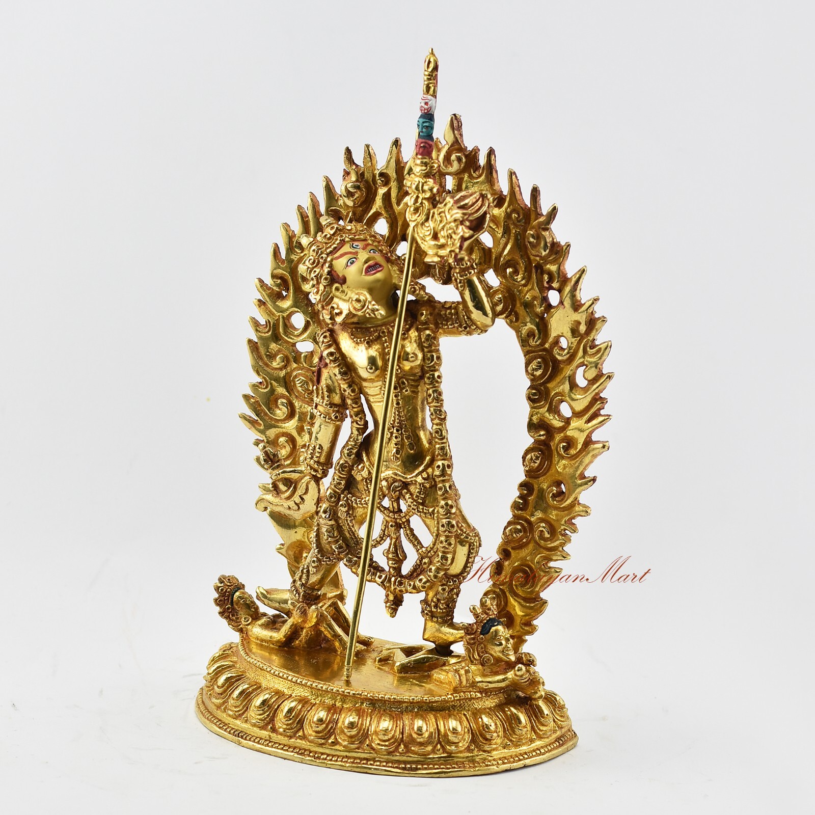 Hand Carved Vajrayogini Dakini Gold Gilded Copper Statue Rupa From ...