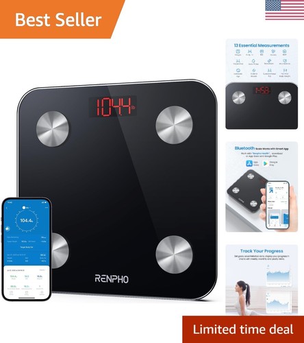 Digital Body Composition Monitor with Smart App, Portable & Bluetooth ...