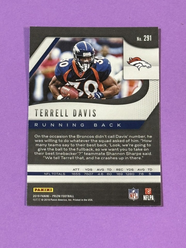 2019 Panini Prizm Terrell Davis #291 Denver Broncos (S) | eBay