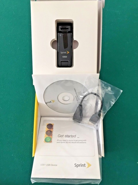 Sprint Wireless Internet Plug in U301 USB Device 3g or 4g Mobile ...