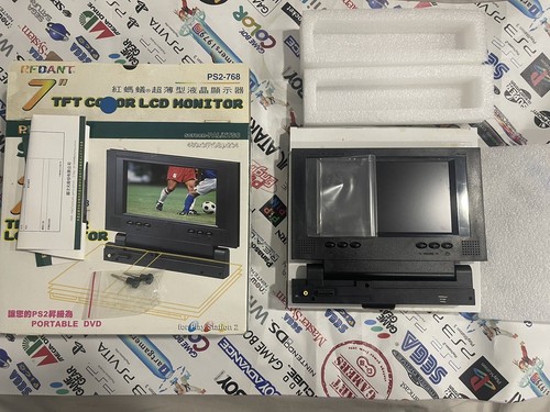 NEW RARE TAIWAN / SCREEN TFT LCD 7 POUCES / SONY PLAYSTATION PS2 SLIM ...