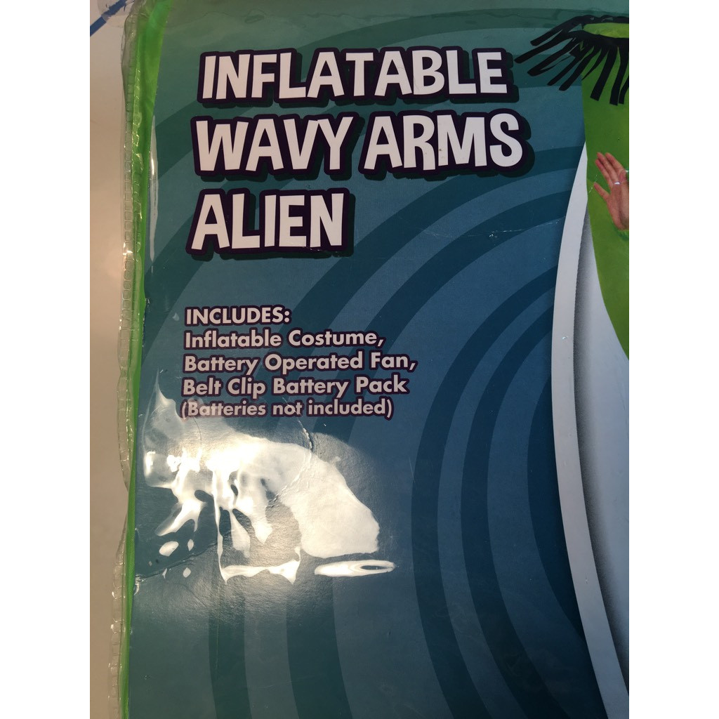Spirit Inflatable Wavy Arms Alien Green Halloween Cos… - Gem