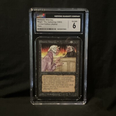 Demonic Attorney Alpha EX/NM CGC (3003) Grade 6 Magic MTG | eBay