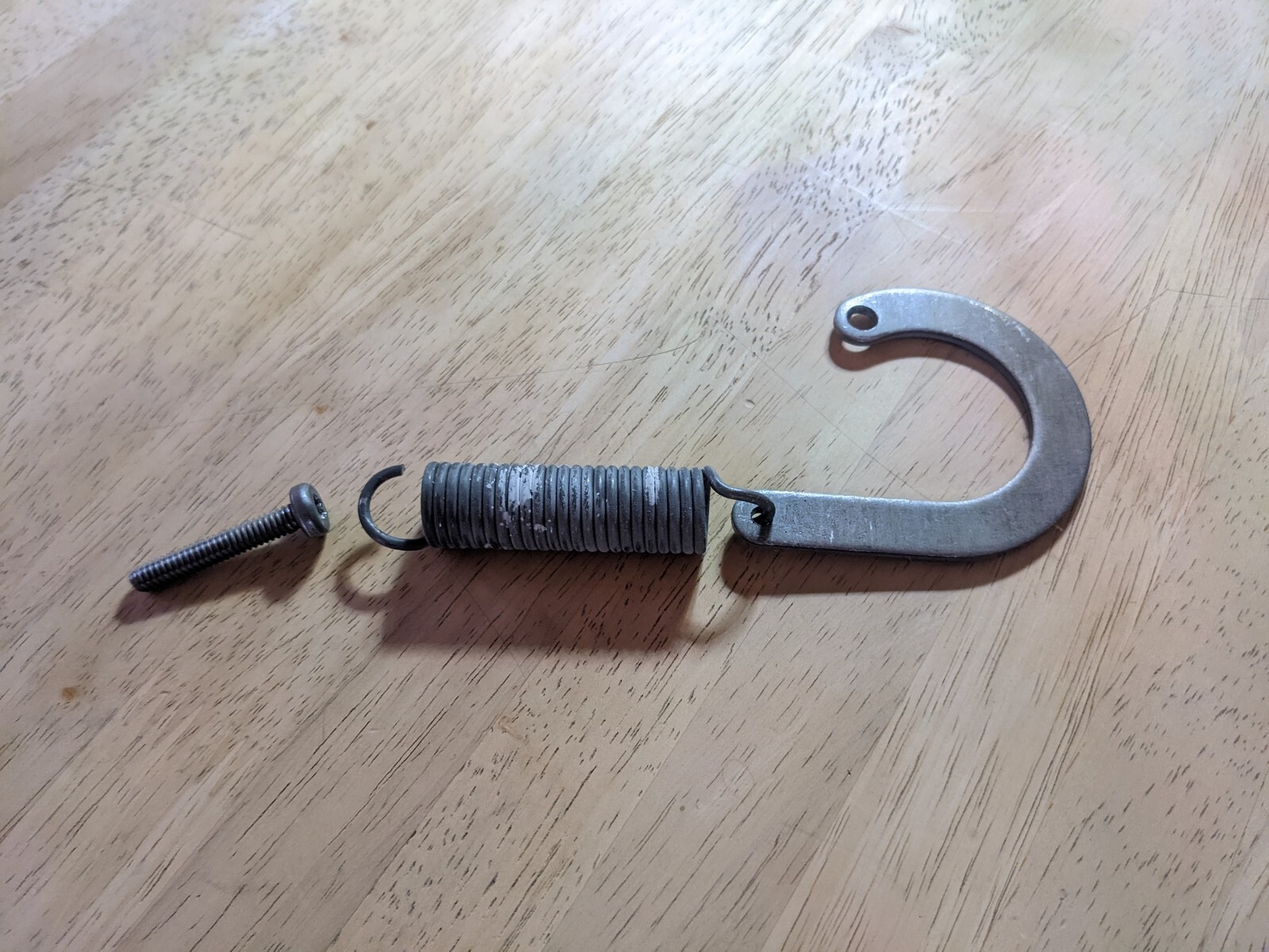 La z boy Tension Spring w bolt lazy hook bracket swivel rotate part 1 ...