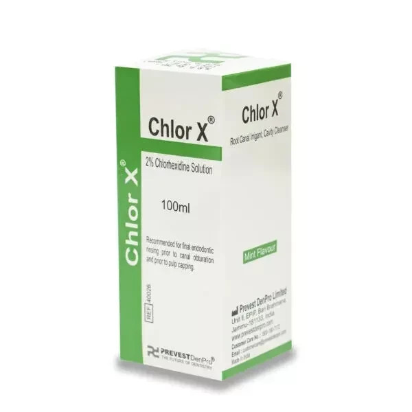 Dental Prevest Chlor X 2% chlorhexidine solution for final irrigation ...