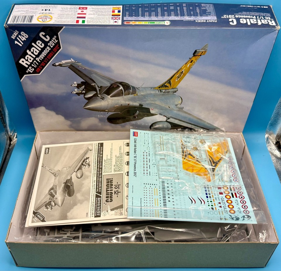 Academy 1/48 12346 Rafale C "EC 1/7 Provence 2012" Brand New Complete ...