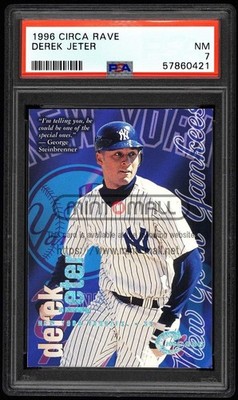1996 Circa #65 Derek Jeter Rave /150 PSA NM 7 New York Yankees SP | eBay