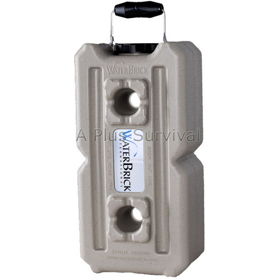 1.6 Gallon Tan Water Brick - Food Ammo Grain Storage Cache Survival ...