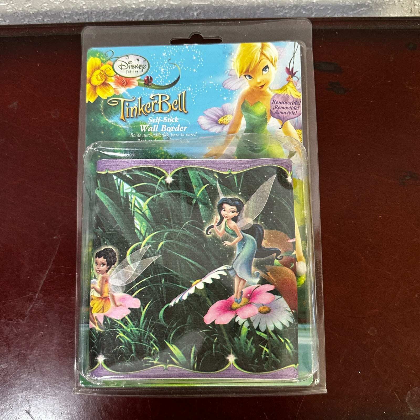 Tinkerbell Disney Selfstick RemovableWall Border Fairies with Flowers ...