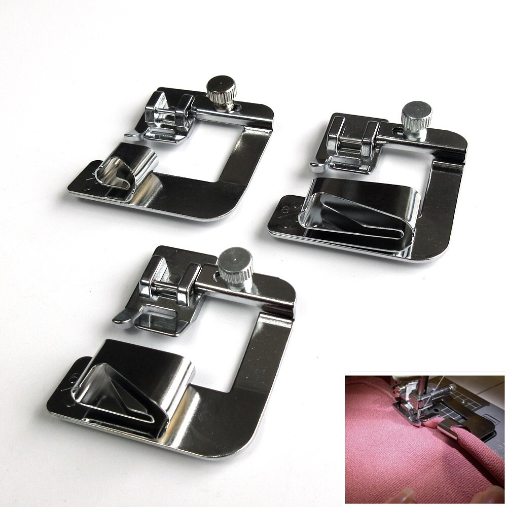 Snap On Rolled Hemmer Foot For Janome Kenmore Singer Elna Brother White ...