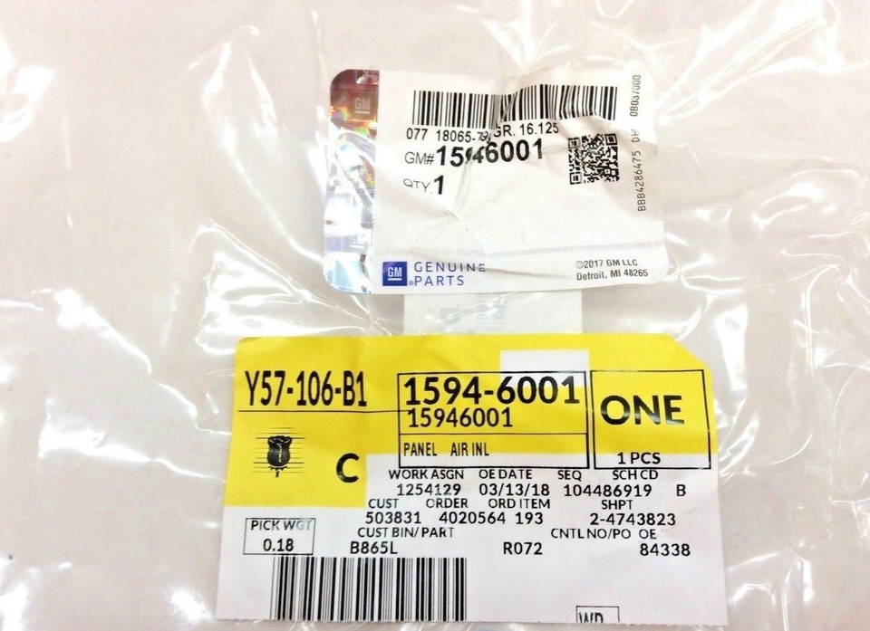 2007-2013 GM Chevy Silverado LH Driver Side Air Inlet Grille Cowl Panel ...