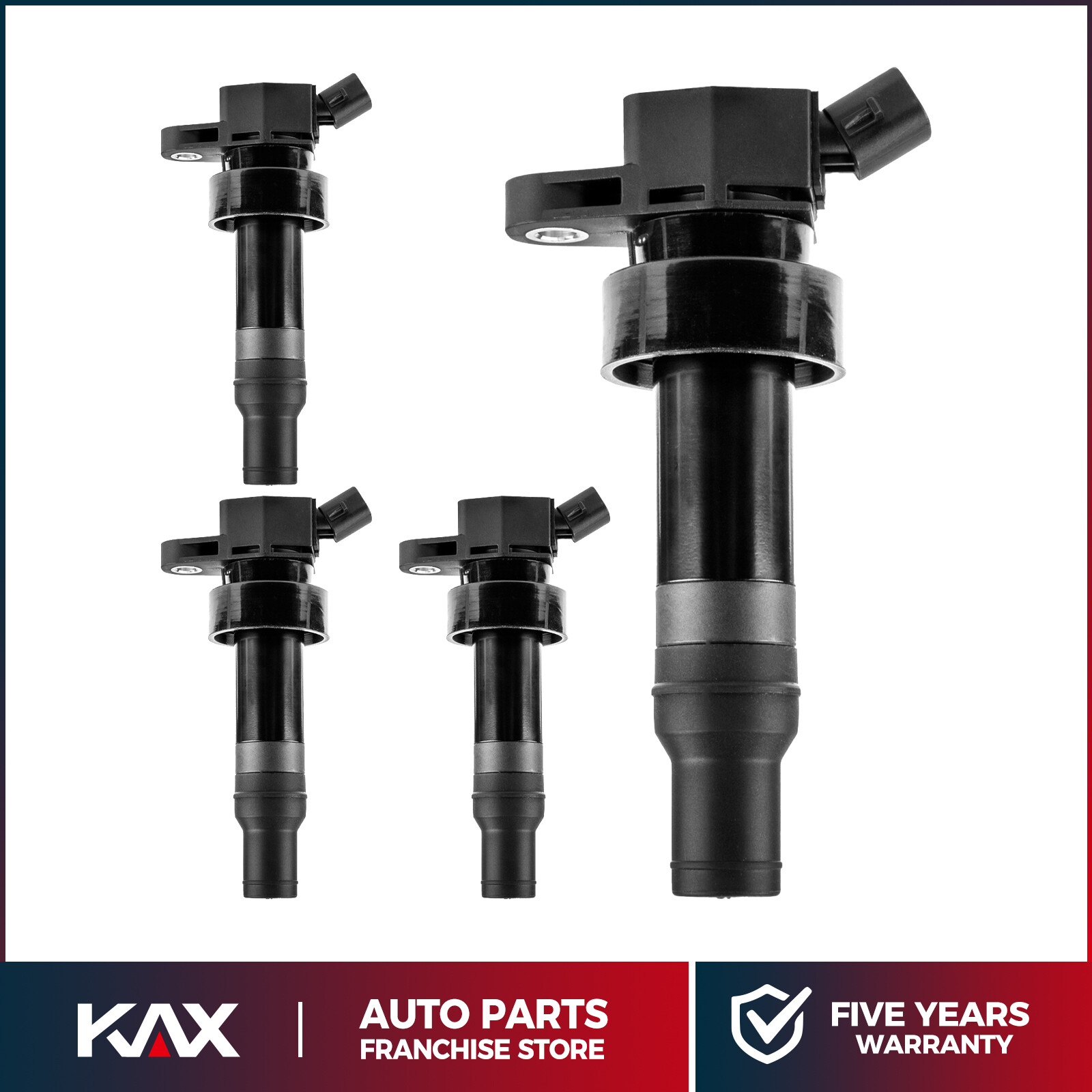 UF652 Ignition coils Pack of 4 For HYUNDAI Accent KIA RIO SOUL DODGE 1 ...