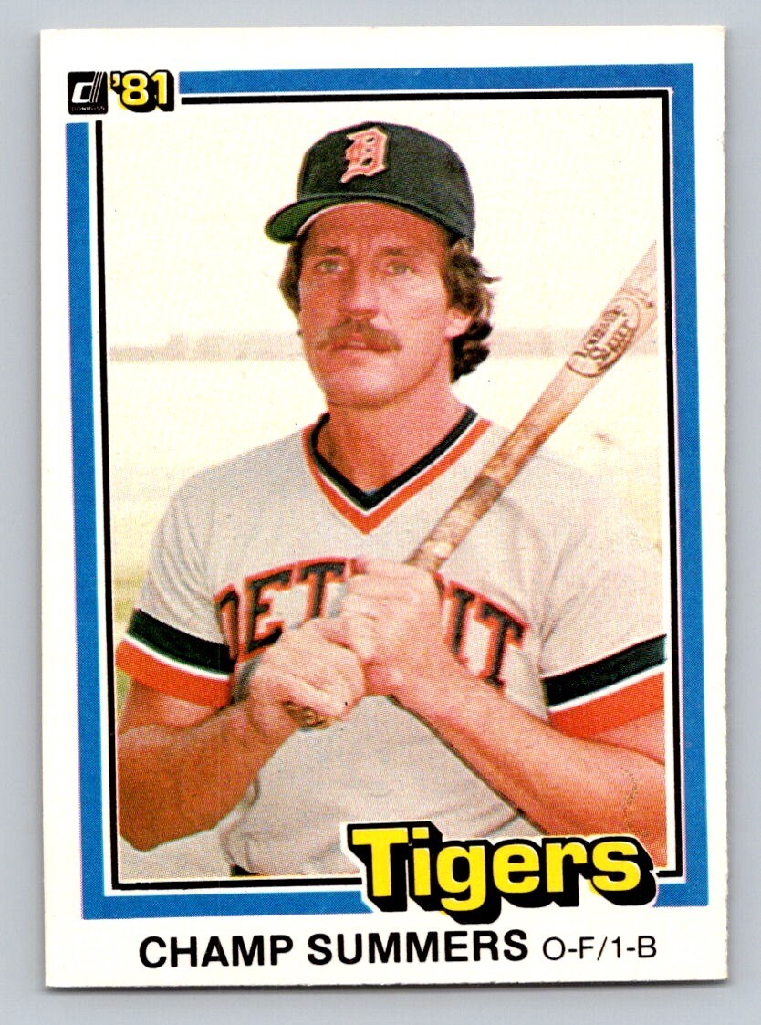 1981 Donruss #130 Champ Summers Detroit Tigers | eBay