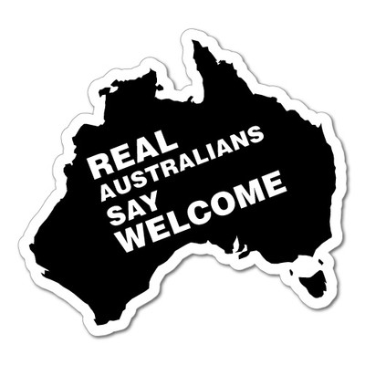 REAL AUSTRALIAN SAY 02 Sticker Aussie Car Flag 4x4 Funny Ute #6177EN | eBay