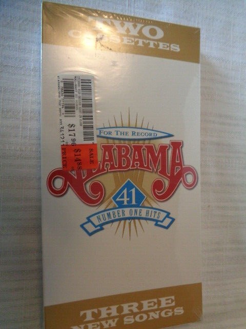 ALABAMA For The Record 41 Number One Hits 2x SEALED Cassette Tape Box ...