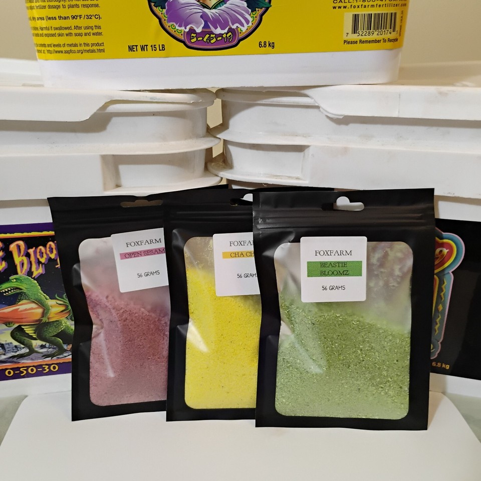 FoxFarm Nutrient Trio Open Sesame Cha Ching & Beastie Bloomz & Bud ...