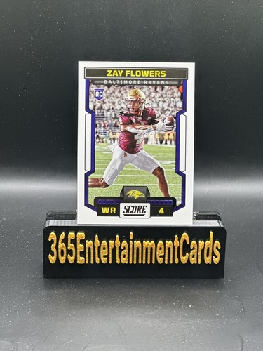 2023 Score Football Zay Flowers Rookie Card #351 Baltimore Ravens | eBay