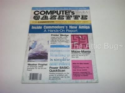 Compute!'s Gazette ~ USA Magazine ~September 1985~Issue 27~Commodore 64 ...