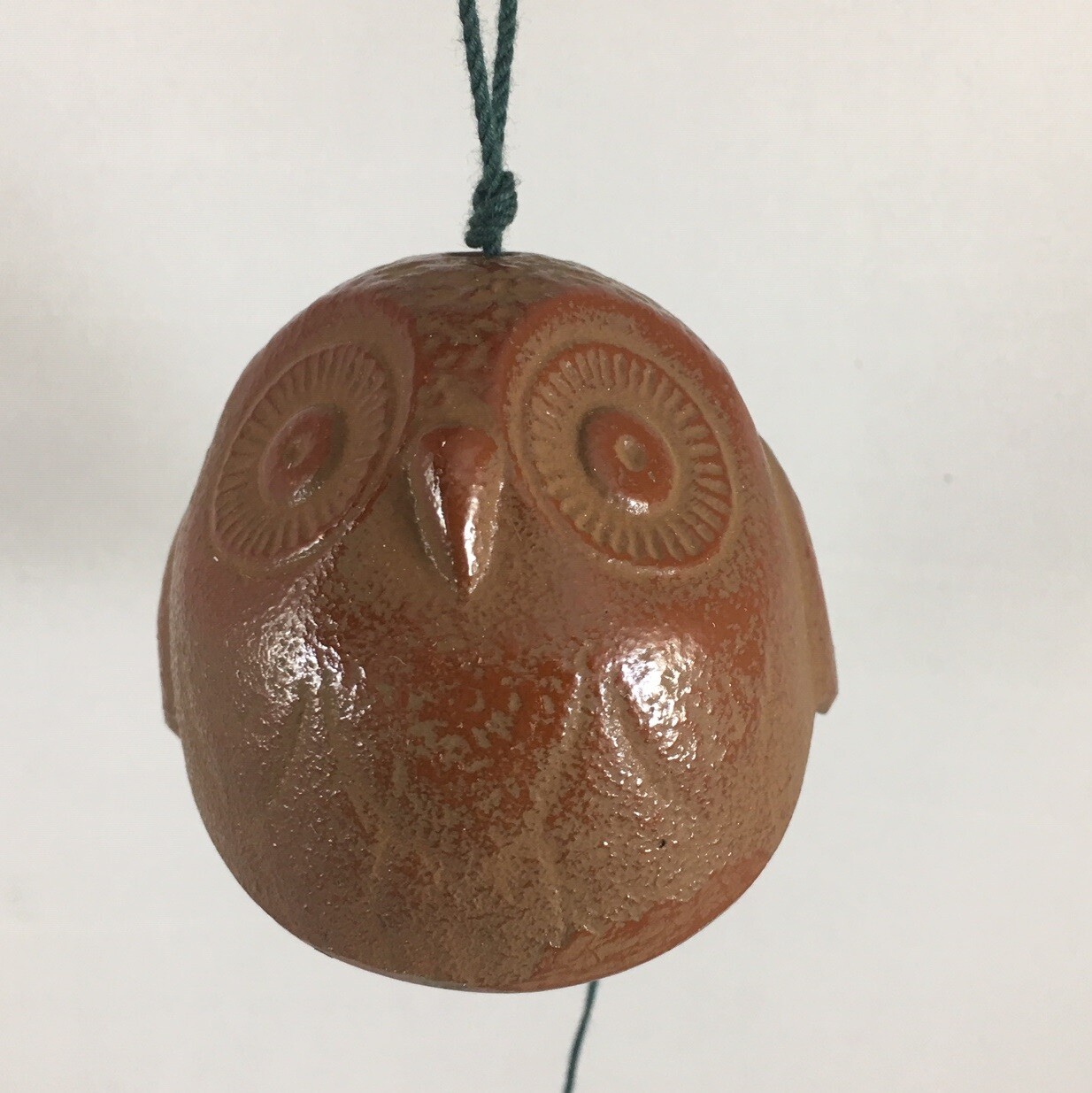 Japanese Furin Wind Chime Nambu Cast Iron Iwachu Brown Lucky Owl, Made ...