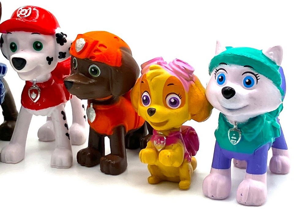 PAW PATROL Figure Play Set NICKELODEON Nick Jr PVC TOY Everest SKYE ...