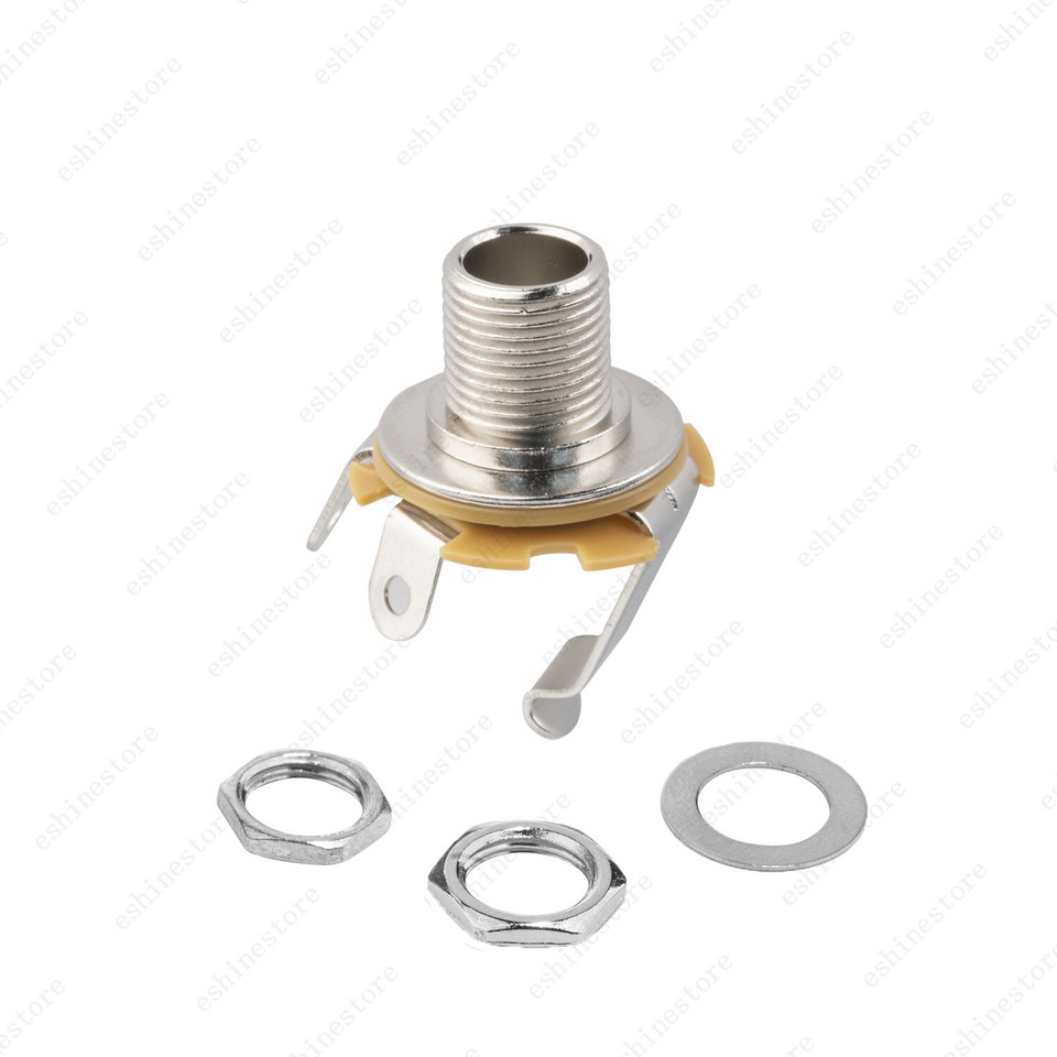 Rectangle Plastic 1/4 Output/Input Jack Plate Socket For Electric ...
