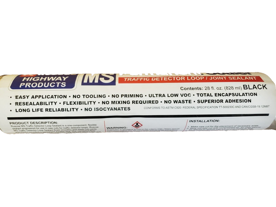Ruscoe MS Traffic Detection Loop / Joint Sealant | eBay