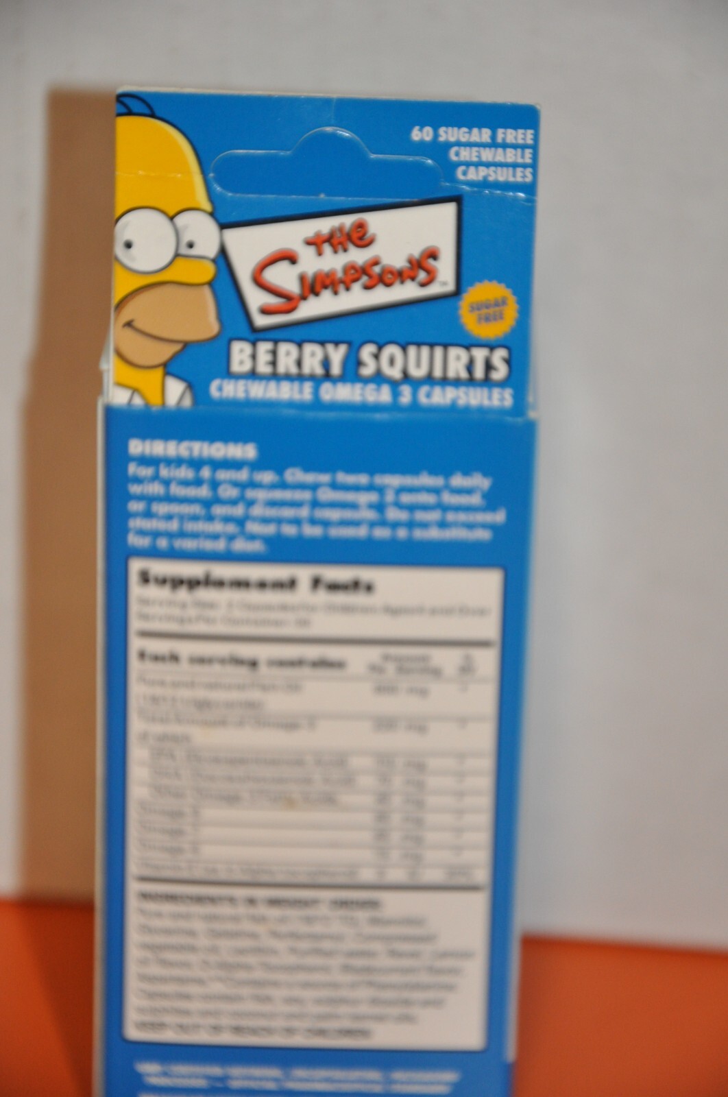 The SIMPSONS - 2013 "BERRY SQUIRTS" Sugar-Free Omega 3 FISH OIL ...