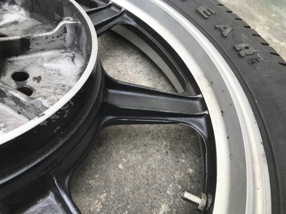 LESTER FRONT 19"X2.15 & REAR 18"X2.15 MAG WHEEL 1972-1975 Kawasaki Z1 ...