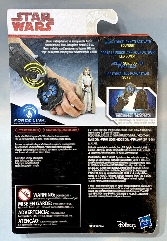 Hasbro Star Wars Force Link: - Luke Skywalker (Jedi Master) Action ...