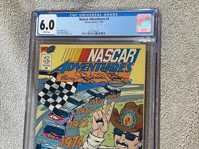 Nascar Adventures #2 Richard Petty CGC Graded 6.0 Vortex Comics 11/91 ...