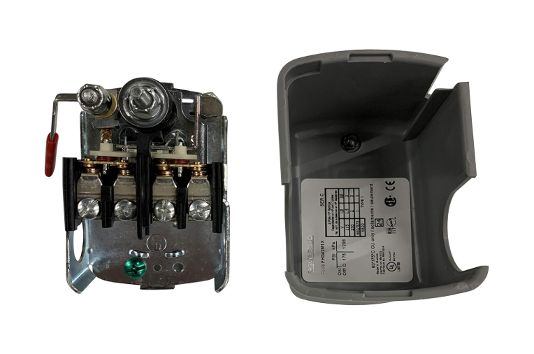 SQUARE D MAG STARTER & PRESSURE SWITCH 175 PSI 5-7.5HP SINGLE PHASE 240 ...