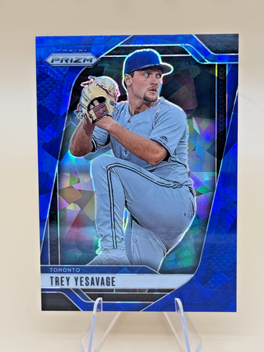 2025 Panini Prizm Trey Yesavage Blue Cracked Ice Prizm Toronto Blue ...
