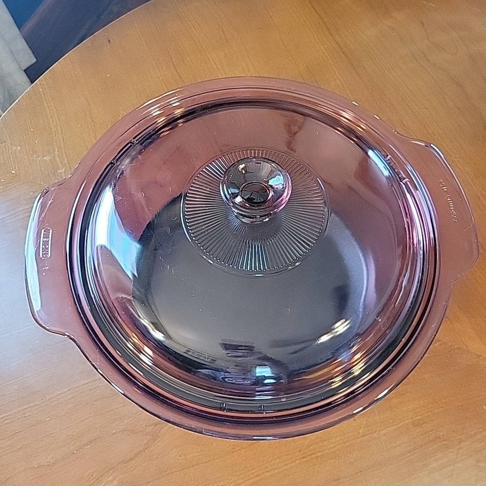 Vision Corning Ware Cookware 5L Dutch Oven Stock Pot Pyrex Lid USA ...