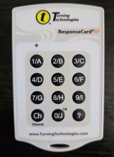Turning Technologies Response Card Clicker RF RCRF-02 Free Batteries | eBay