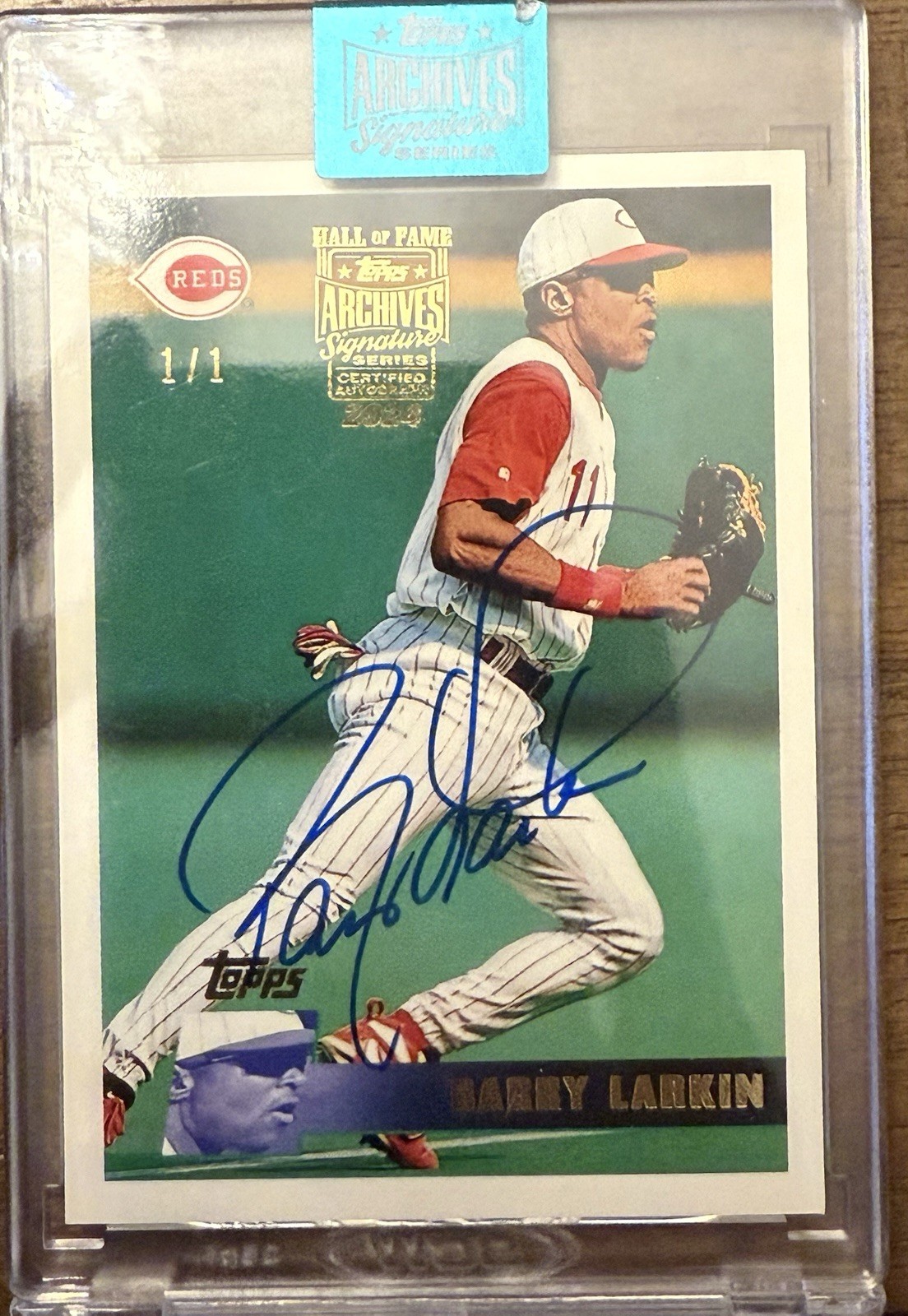 2024 Topps Archives Signature Series BARRY LARKIN 1/1 Autograph Auto ...