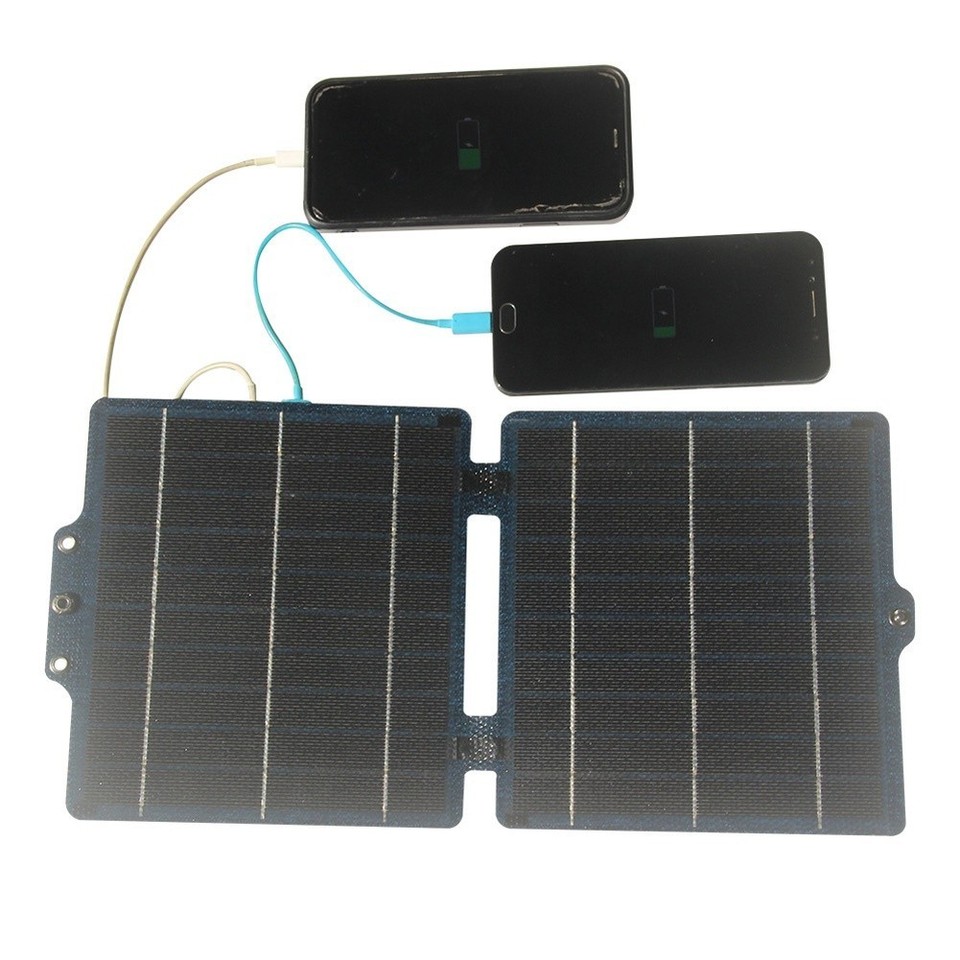 Flexible 10W Solar Charging Panel with USB-C Interface and Foldable ...