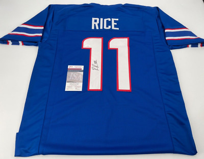 RASHEE RICE SMU MUSTANGS AUTOGRAPHED STITCHED JERSEY JSA WITNESS COA | eBay