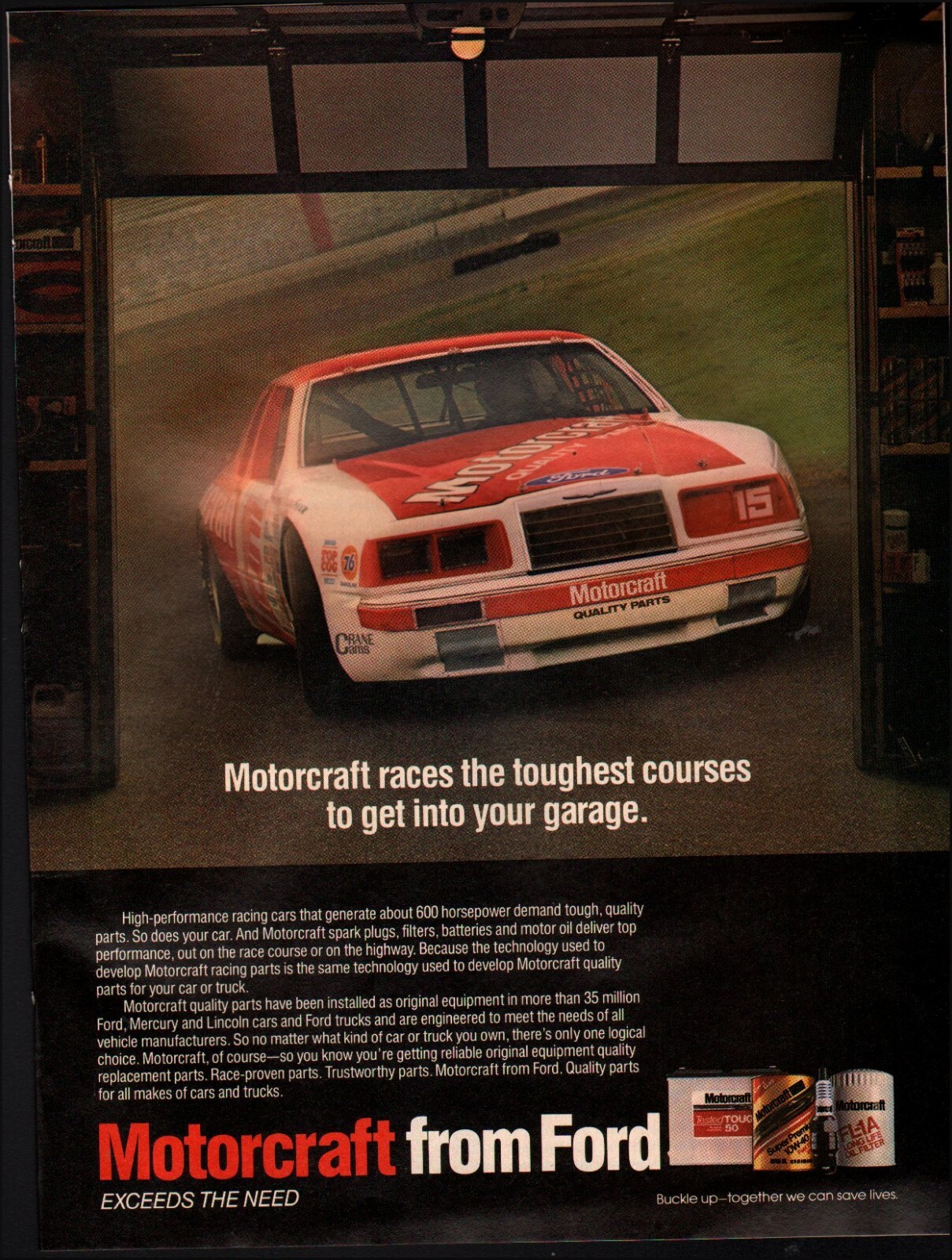 1986 Vintage Motorcraft From Ford retro race car Auto 03/22/23 | eBay
