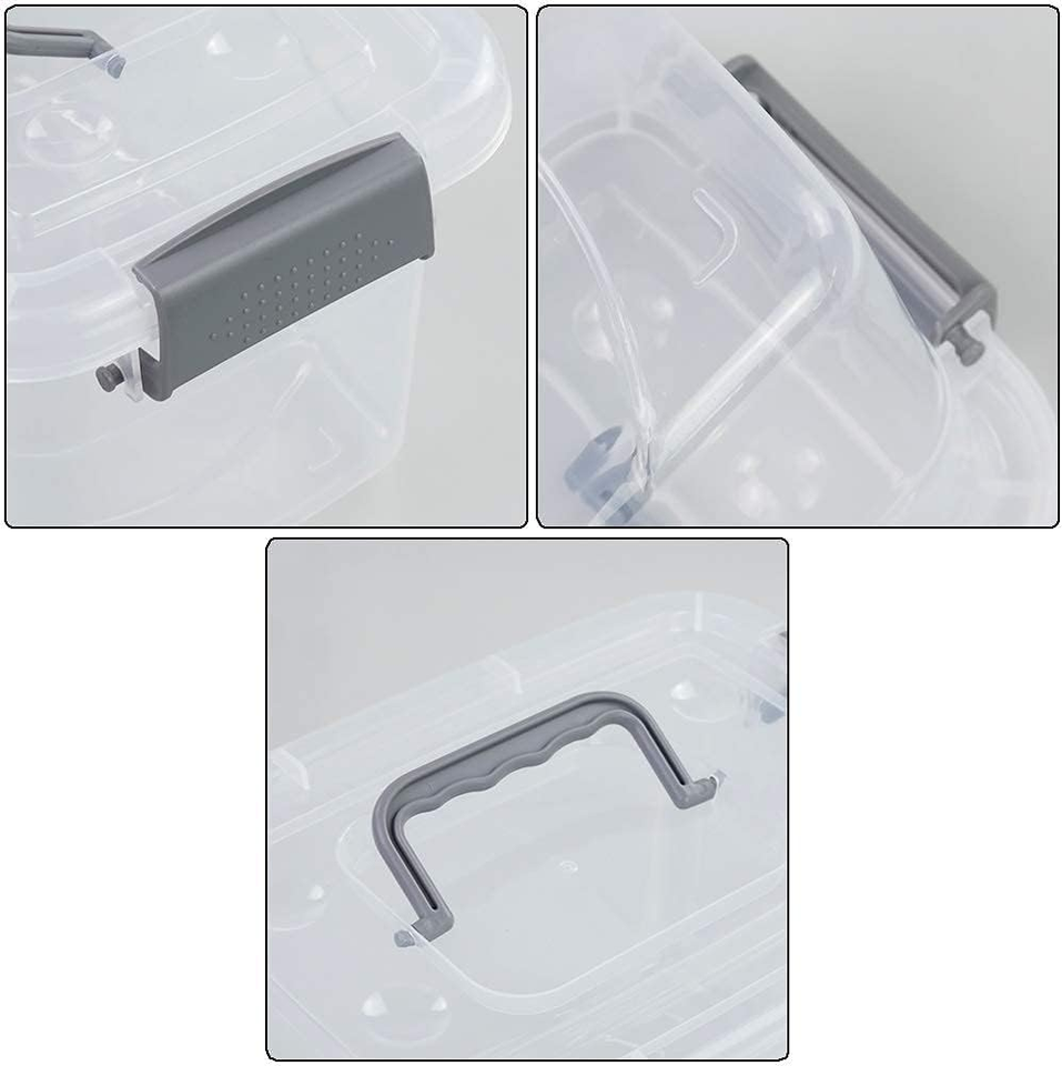 Sterlite 6-Pack Home Storage Bins, Plastic Container, Latching Box ...