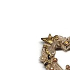 Signed KC Kenneth Cole Pink Mauve Enamel Heart Angels Pin Brooch Aurora ...